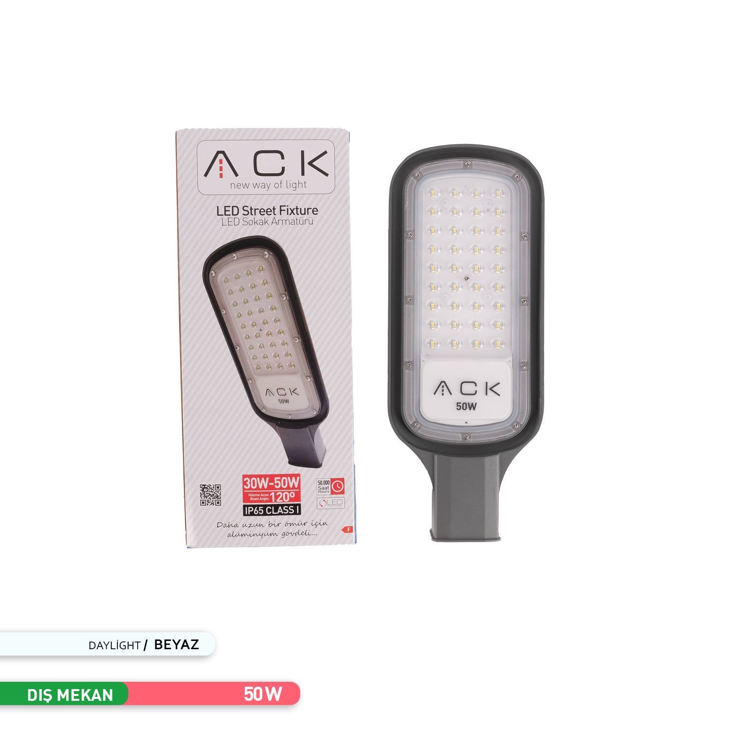 ACK 50W 6500K Beyaz Işık Led Sokak Armatürü AT41 15030 | www ...
